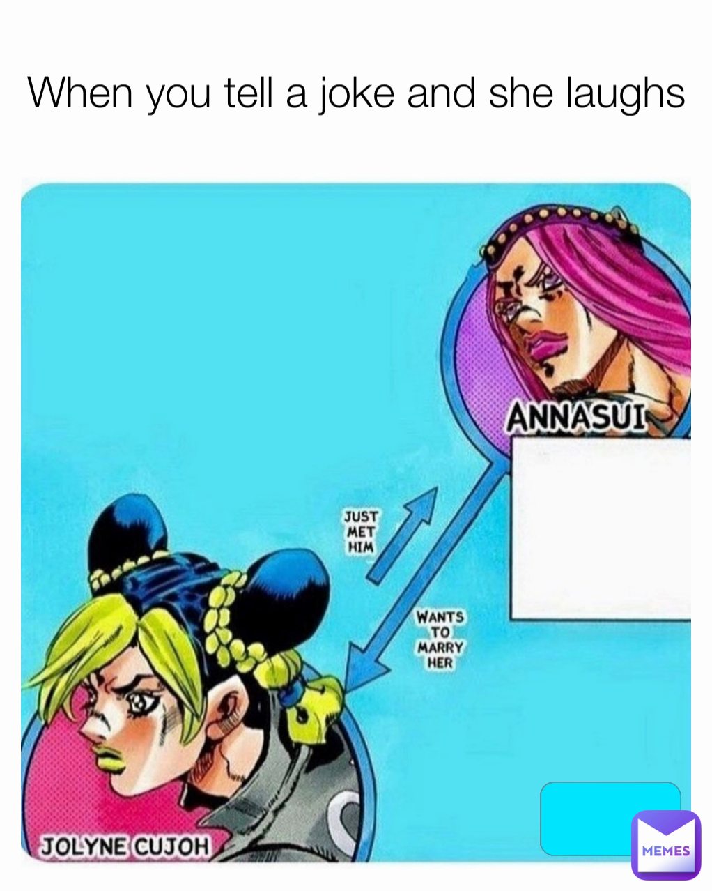 _ When you tell a joke and she laughs | @Syakesan | Memes