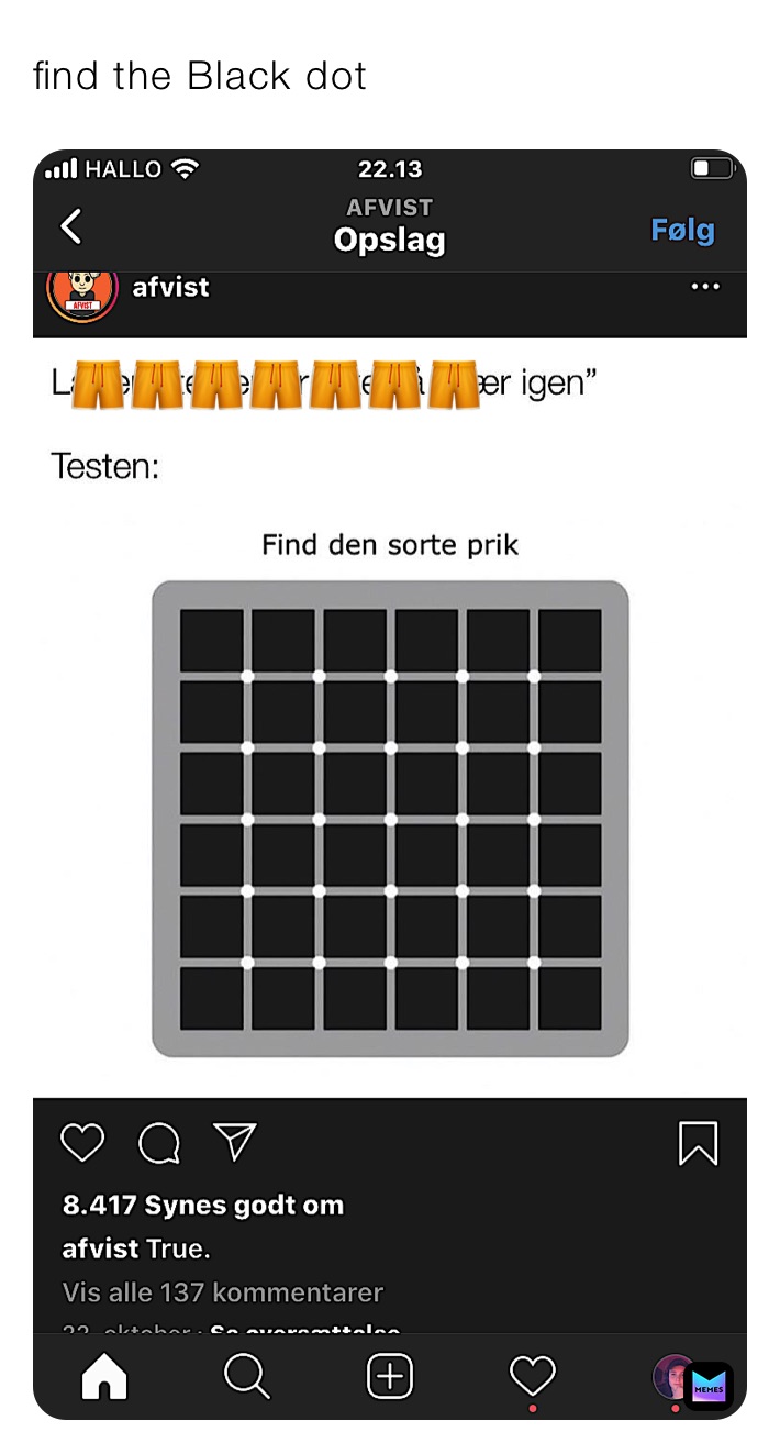 Find The Black Dot Urs Memes Memes