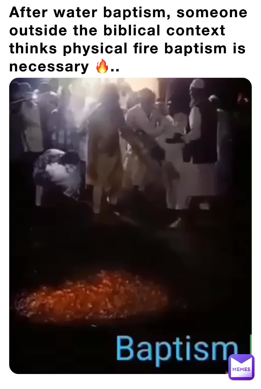 After water baptism, someone outside the biblical context thinks ...