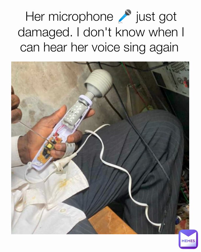 Her microphone 🎤 just got damaged. I don't know when I can hear her ...