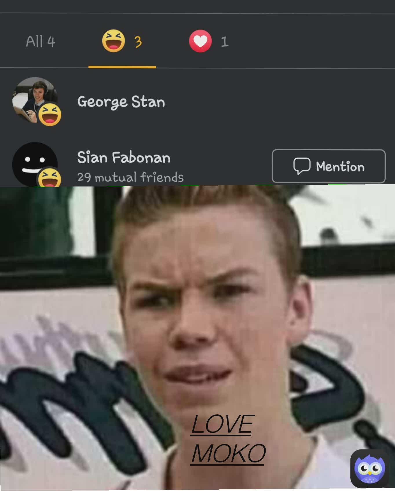 LOVE MOKO Love Moko | @gogystan19 | Memes