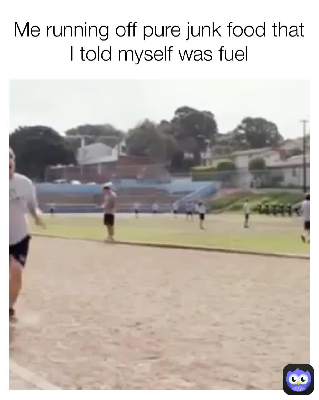 Me running off pure junk food that I told myself was fuel | @triedit ...