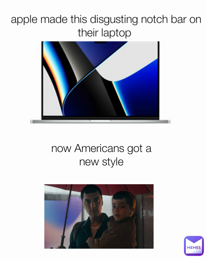 apple made this disgusting notch bar on their laptop now Americans got ...