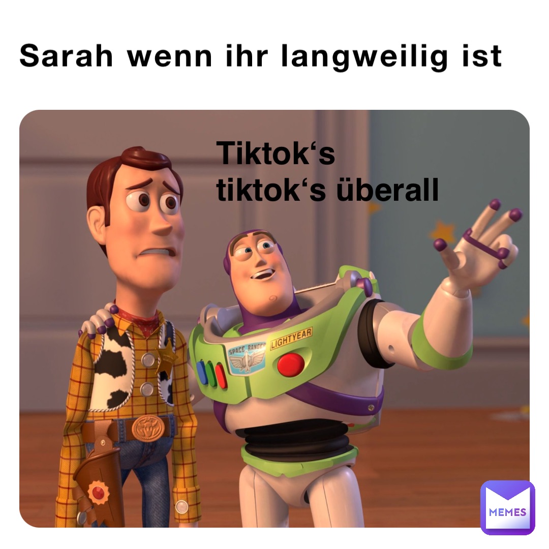 Sarah wenn ihr langweilig ist TikTok‘s TikTok‘s überall | @linuxnbg | Memes