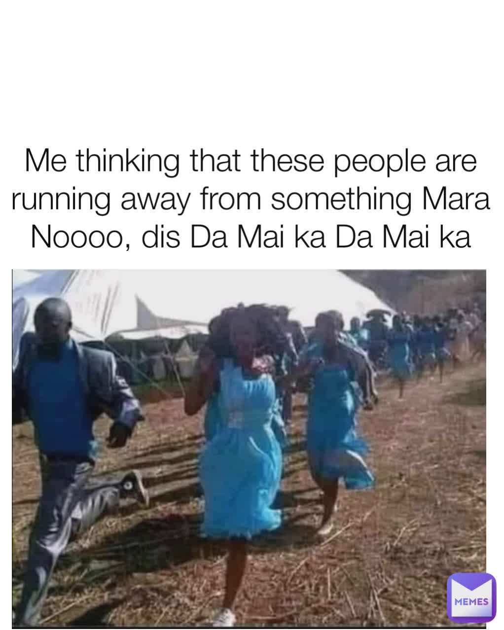 People Running Away From Something