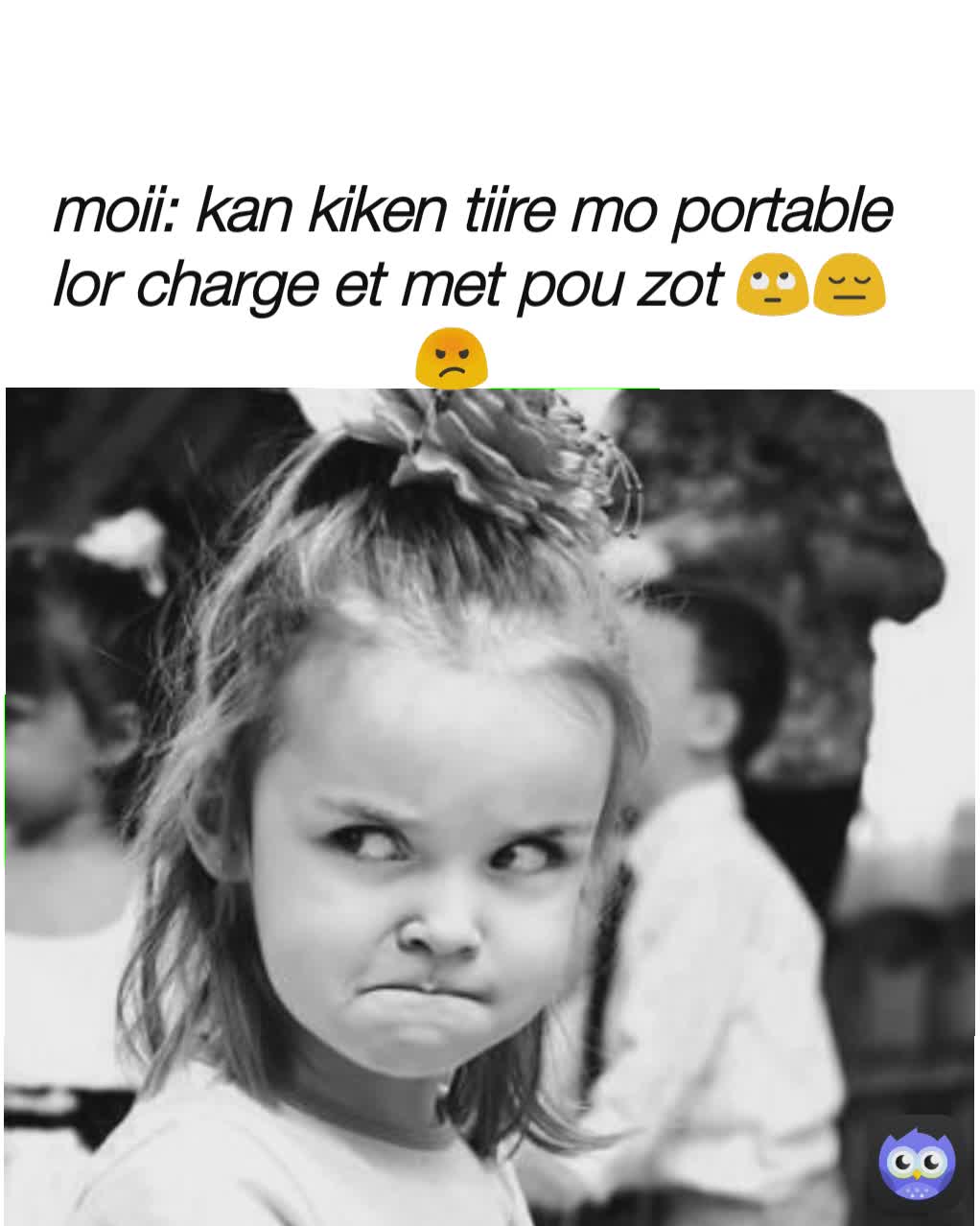 Moii Kan Kiken Tiire Mo Portable Lor Charge Et Met Pou Zot 🙄😔😡