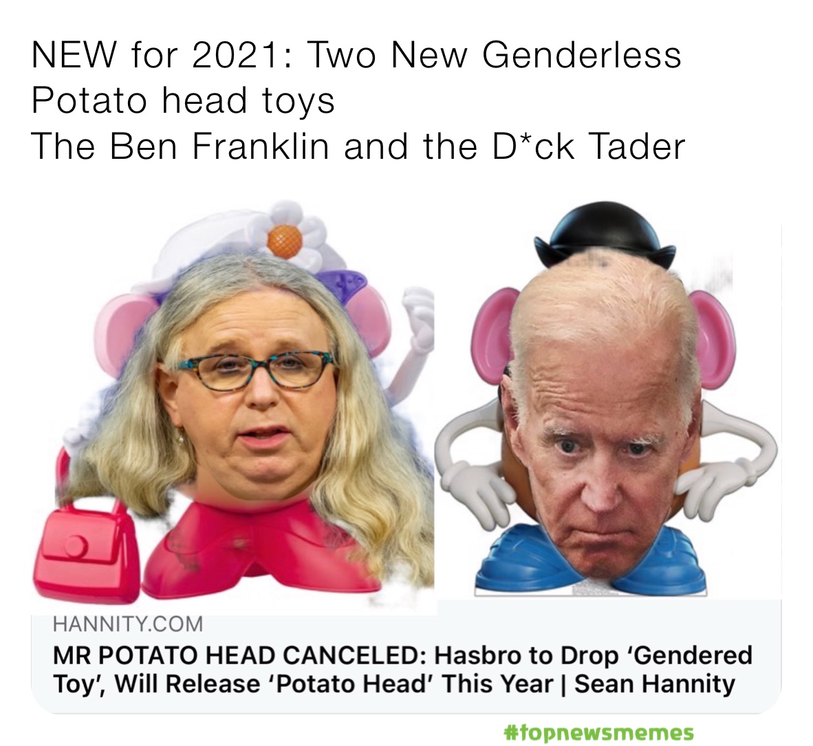 NEW for 2021: Two New Genderless Potato head toys The Ben Franklin and ...