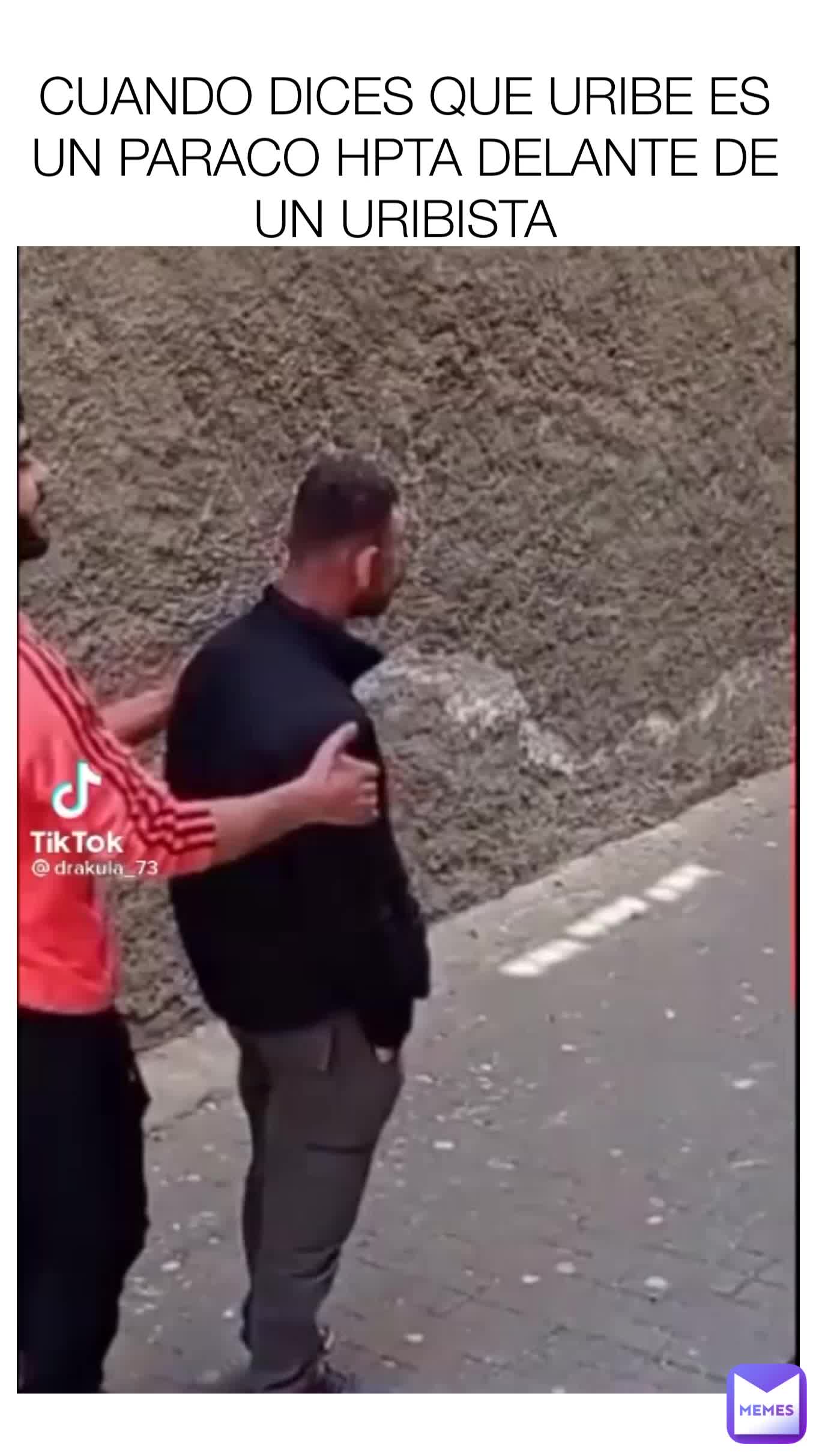 CUANDO DICES QUE URIBE ES UN PARACO HPTA DELANTE DE UN URIBISTA ...