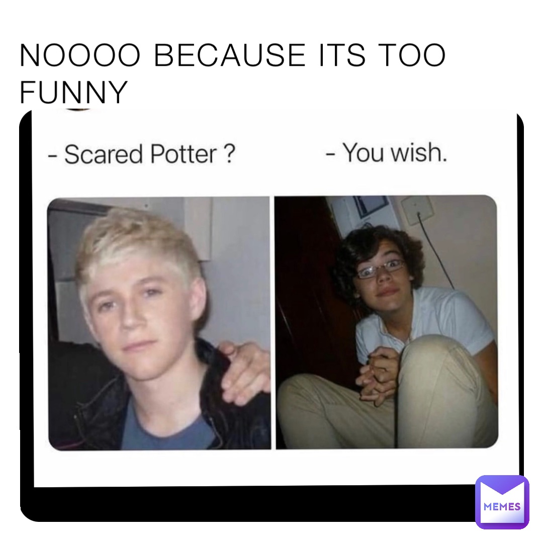 NOOOO BECAUSE ITS TOO FUNNY | @Glarbsttentenford | Memes