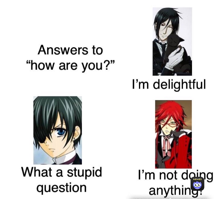 Black Butler Sebastian Memes