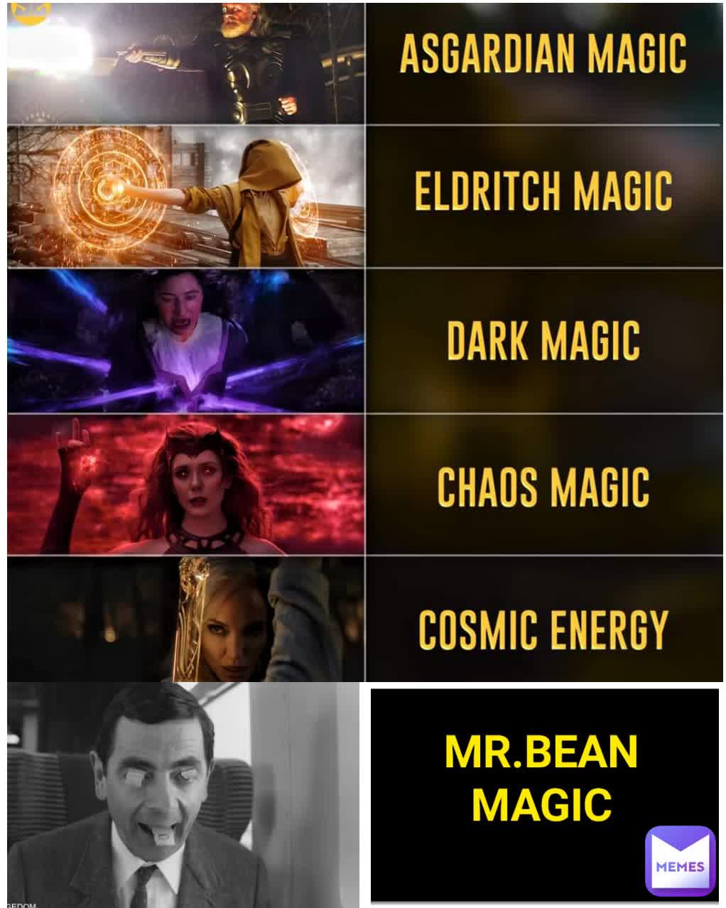 Type Text Mr Bean Magic Riyaz88 Memes