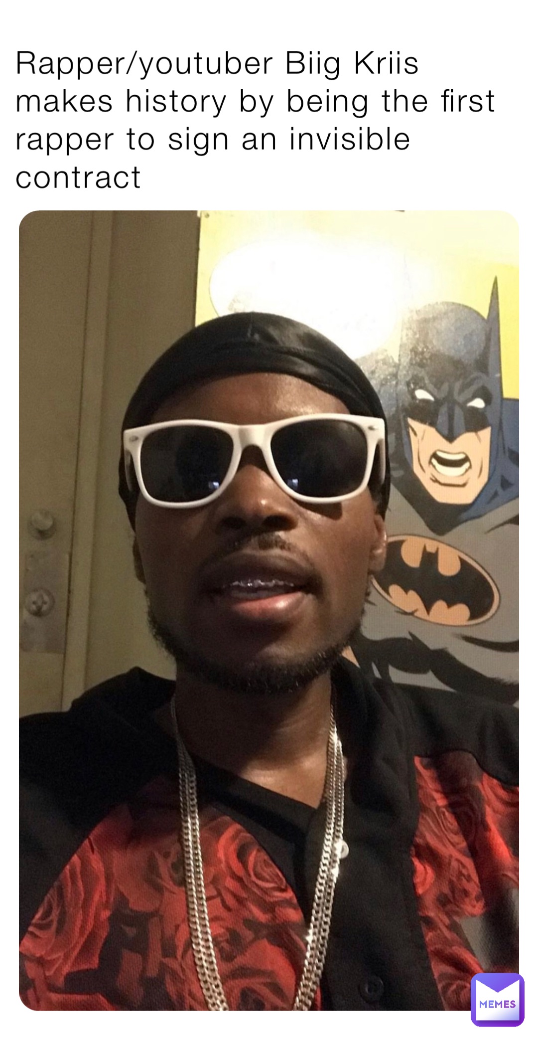 Rapper/youtuber Biig Kriis makes history by being the first rapper to ...