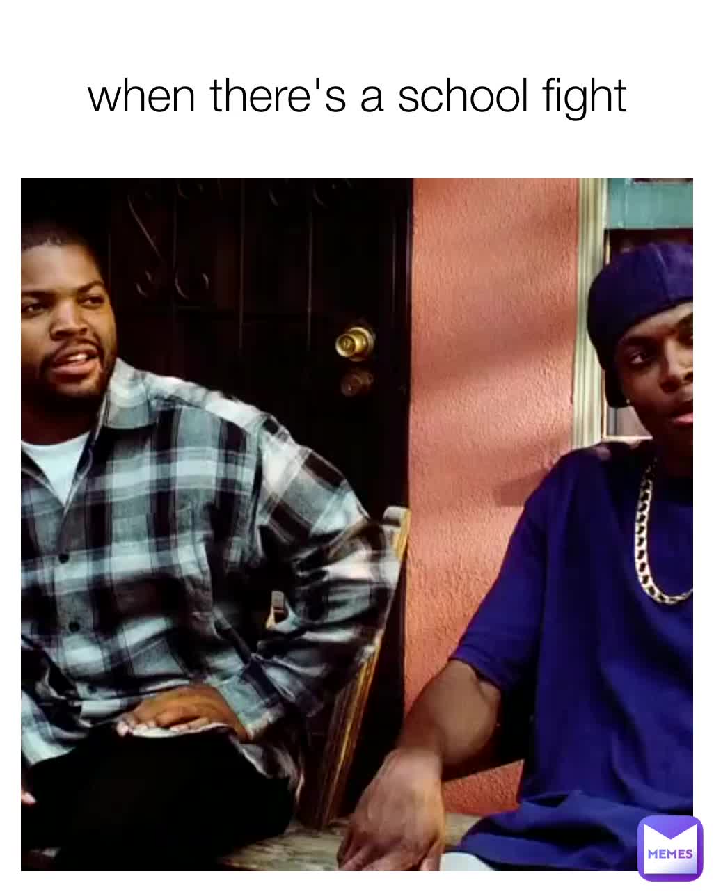 when there's a school fight | @mememansussy | Memes