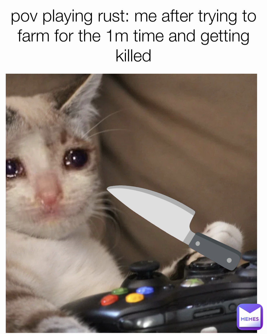 🔪 pov playing rust: me after trying to farm for the 1m time and getting ...