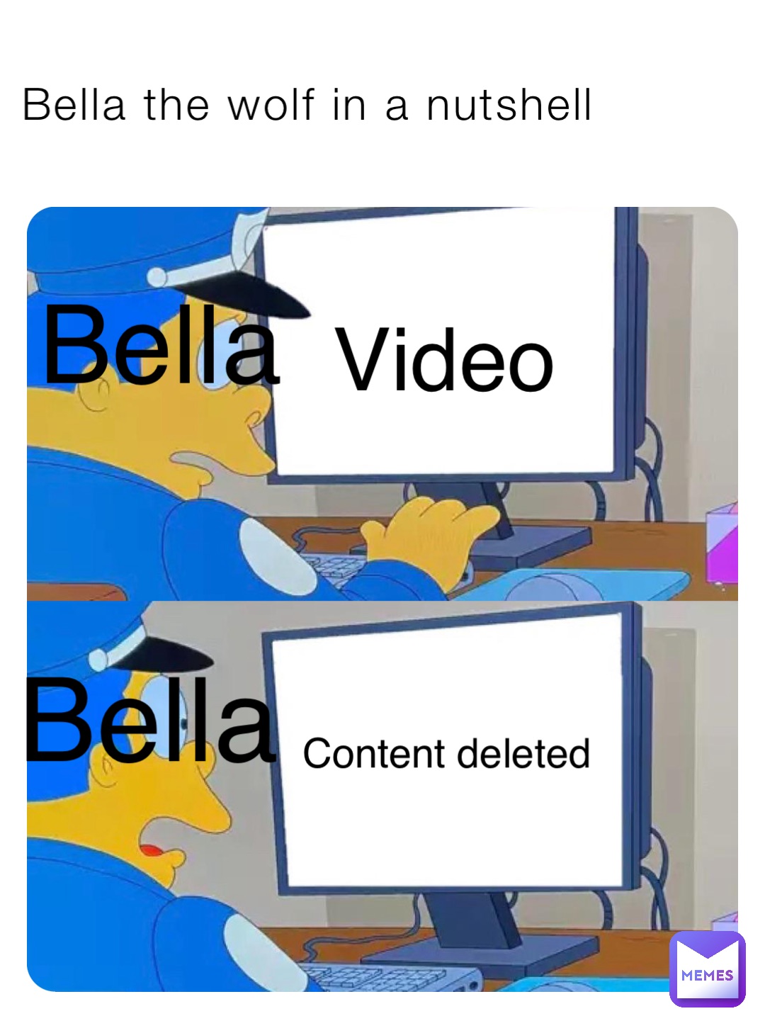 Bella the wolf in a nutshell Video Bella Bella Content deleted ...