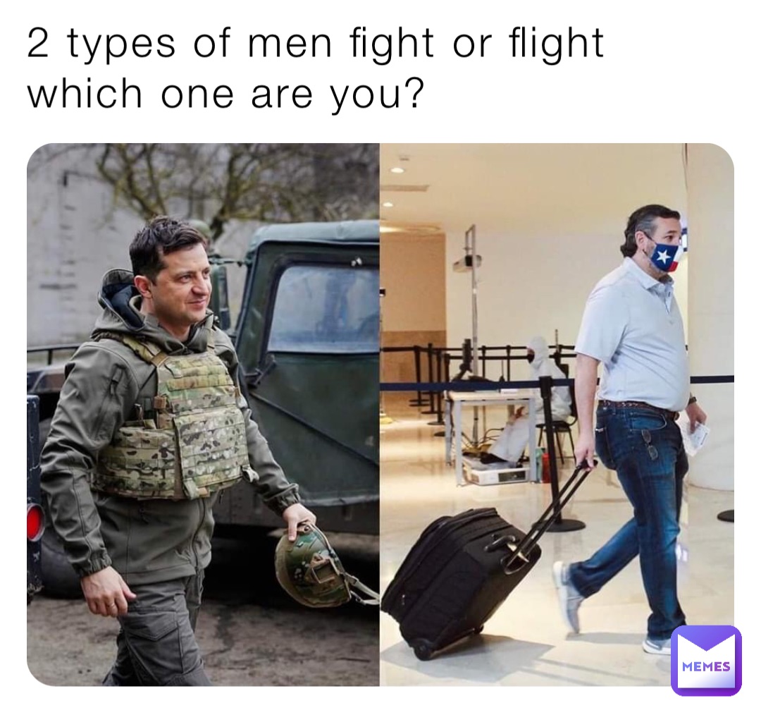2 types of men fight or flight which one are you? | @jayson-burnett | Memes
