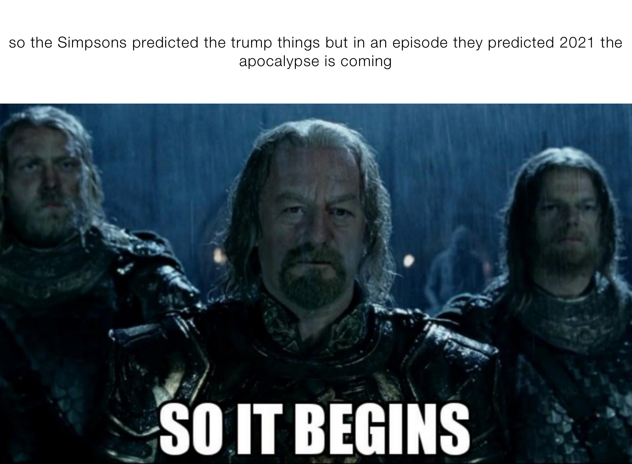 so the Simpsons predicted the trump things but in an episode they ...