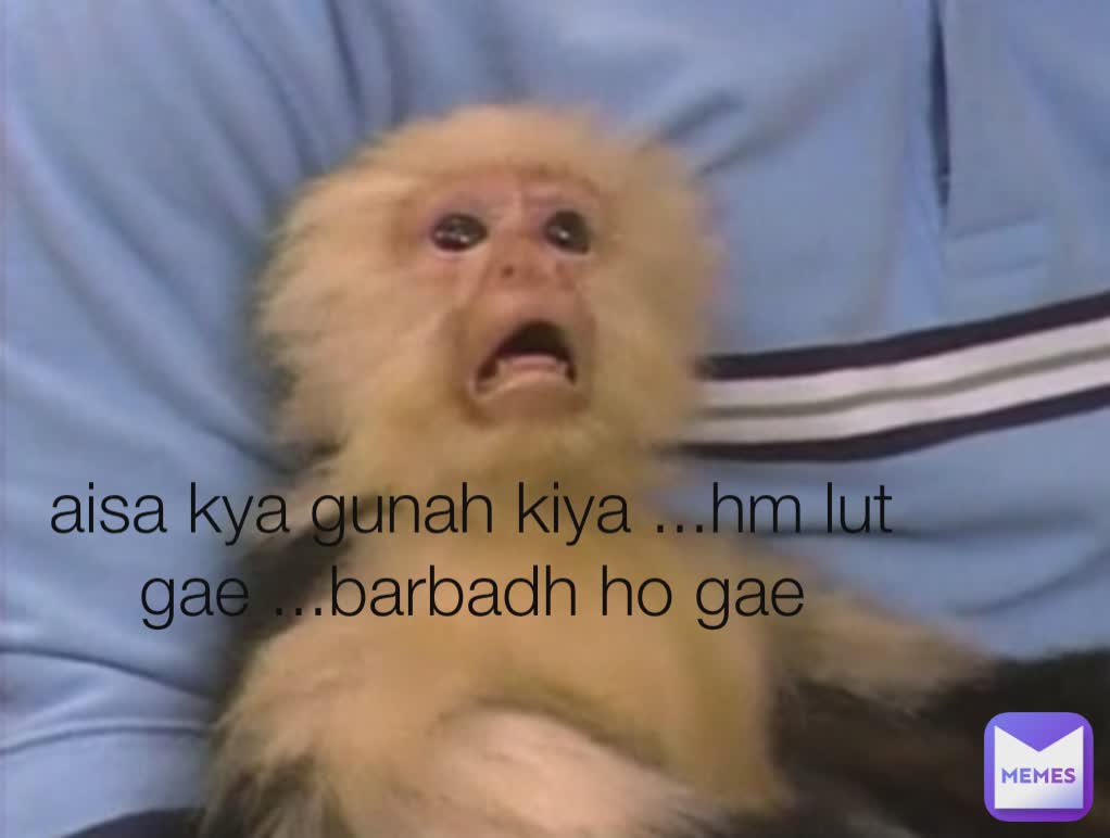 aisa kya gunah kiya ...hm lut gae ...barbadh ho gae | @changegeevi | Memes