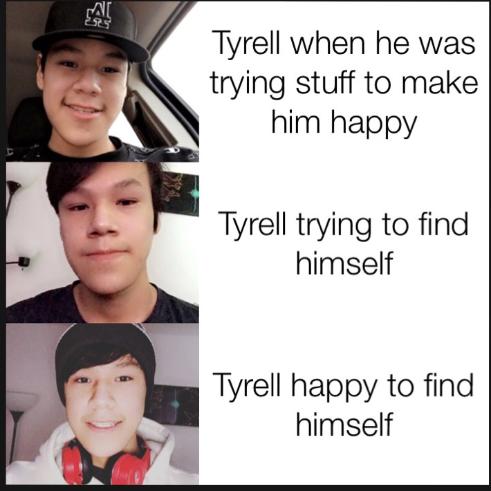 Tommy happy to be dumb Tyrell trying to be cute Tyrell happy to be ...