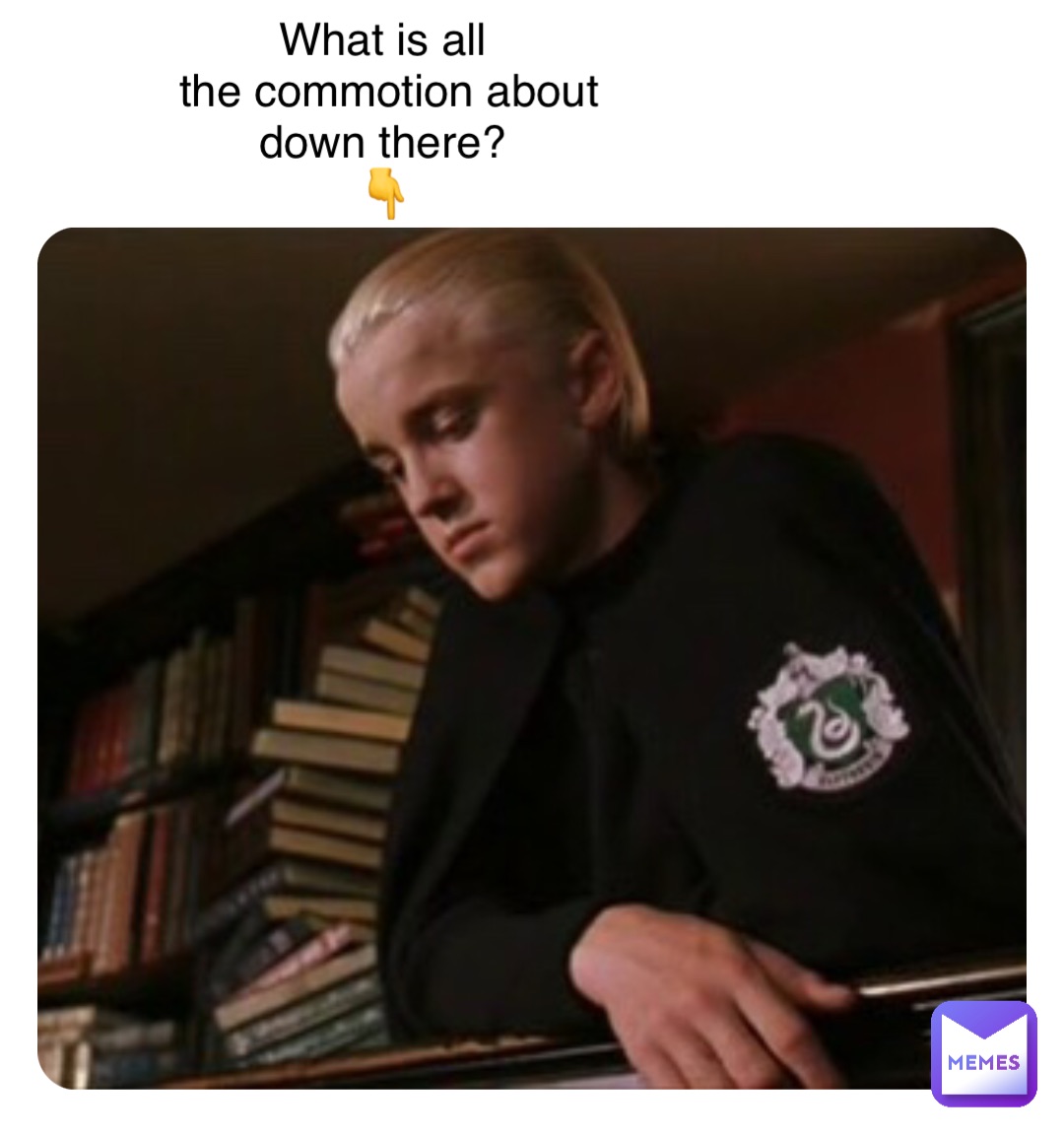 What is all the commotion about down there? 👇 | @Thevampirelestat | Memes