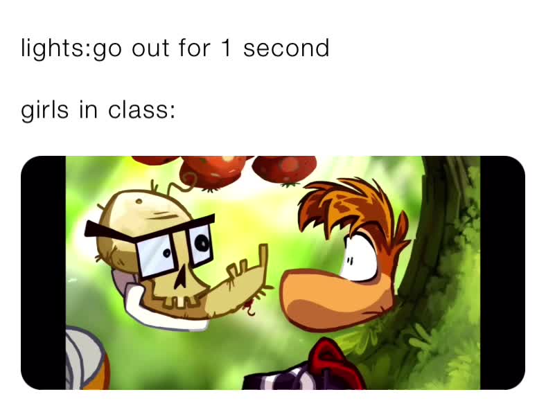lights:go out for 1 second girls in class: | @brody_fox | Memes