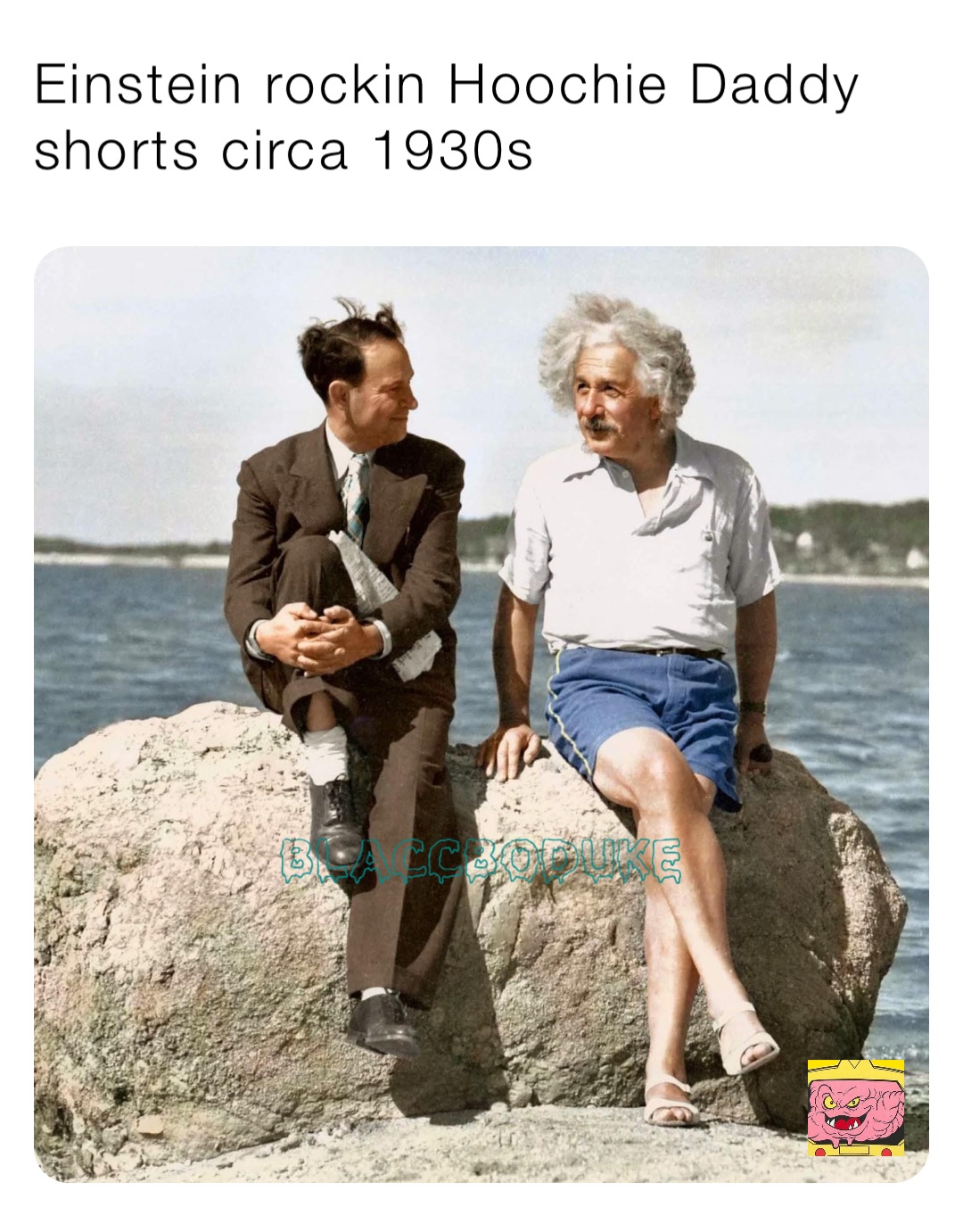 Einstein rockin Hoochie Daddy shorts circa 1930s BlaccBoDuke ...