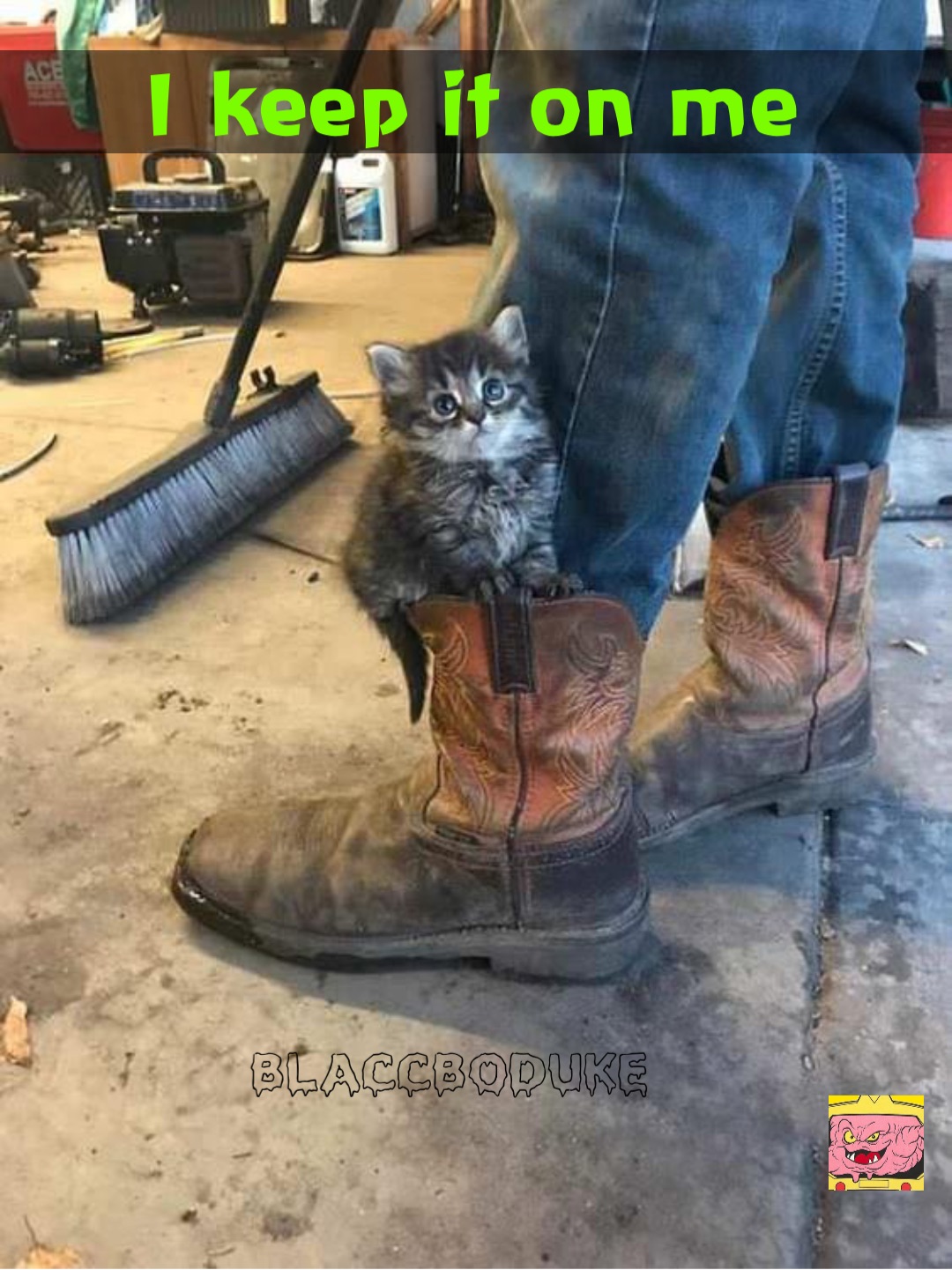 I keep it on me | @BlaccBoDuke82 | Memes