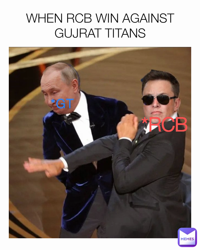 *RCB *GT WHEN RCB WIN AGAINST GUJRAT TITANS | @SHOCKGAMING777 | Memes