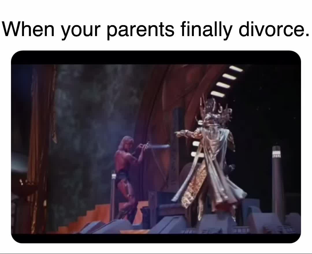 When your parents finally divorce. | @Cojonez | Memes