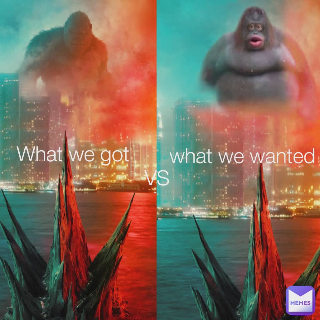 What We Got VS What We Wanted suplolhaha Memes What We Got VS What We Wanted suplolhaha Memes