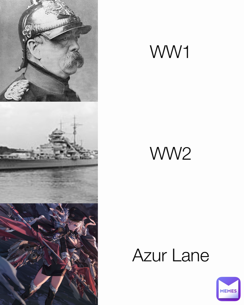 WW2 WW1 Azur Lane | @MiskoSkace | Memes