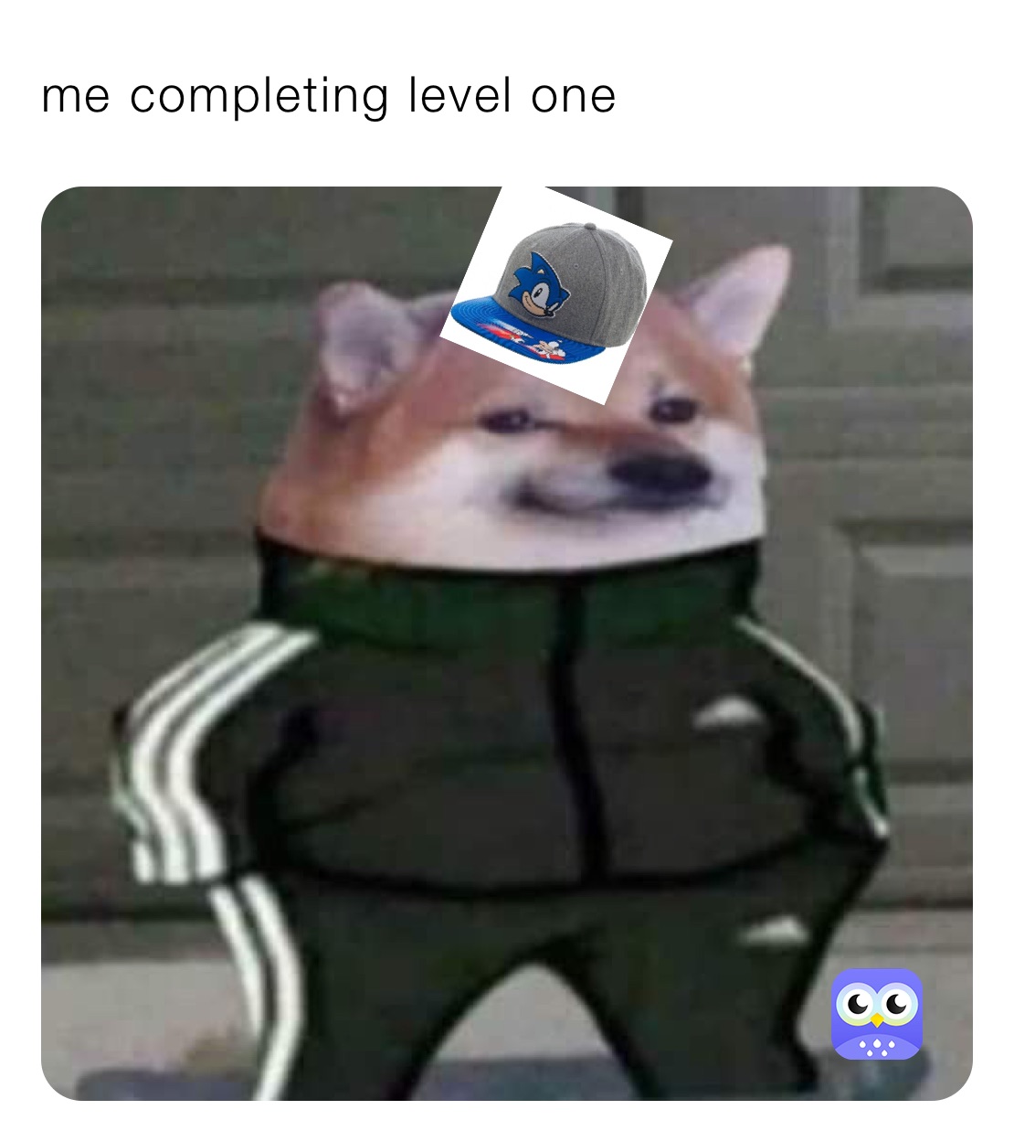me completing level one | @skid_UWU | Memes