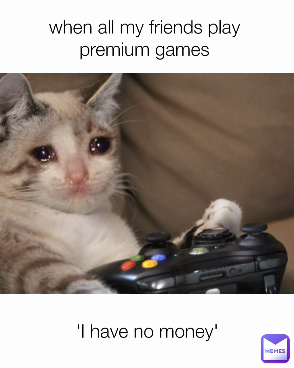 when all my friends play premium games 'I have no money' | @beluga9 | Memes