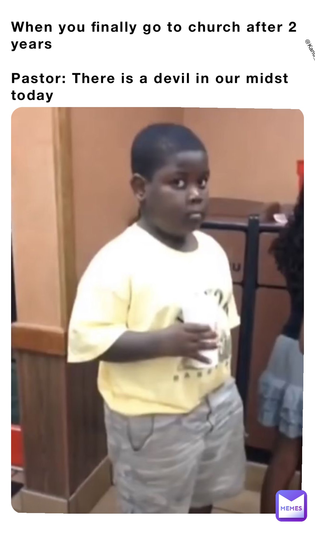 When you finally go to church after 2 years Pastor: There is a devil in ...