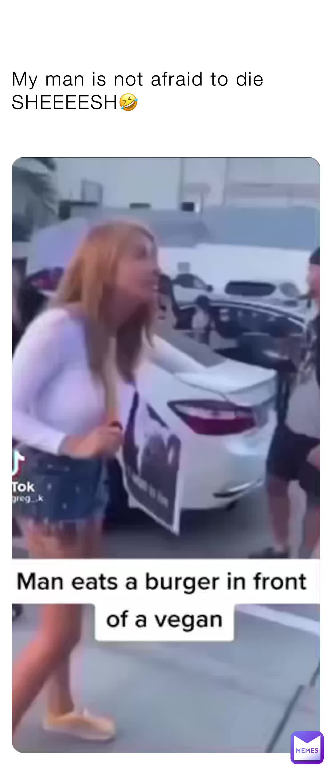 My man is not afraid to die SHEEEESH🤣 | @Proslender | Memes