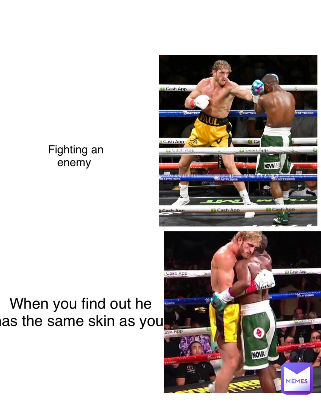 Double tap to edit Fighting an enemy When you find out he has the same ...