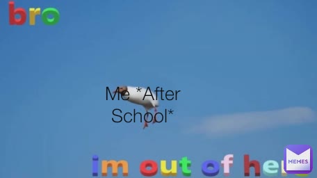 Me *After School* | @FatUglyRat | Memes